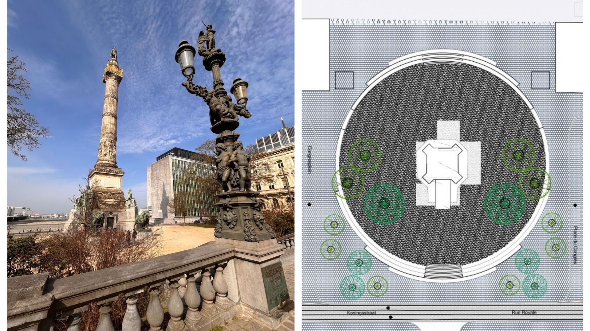 Des gradins autour de la colonne du Congrès : la transformation d’un ...