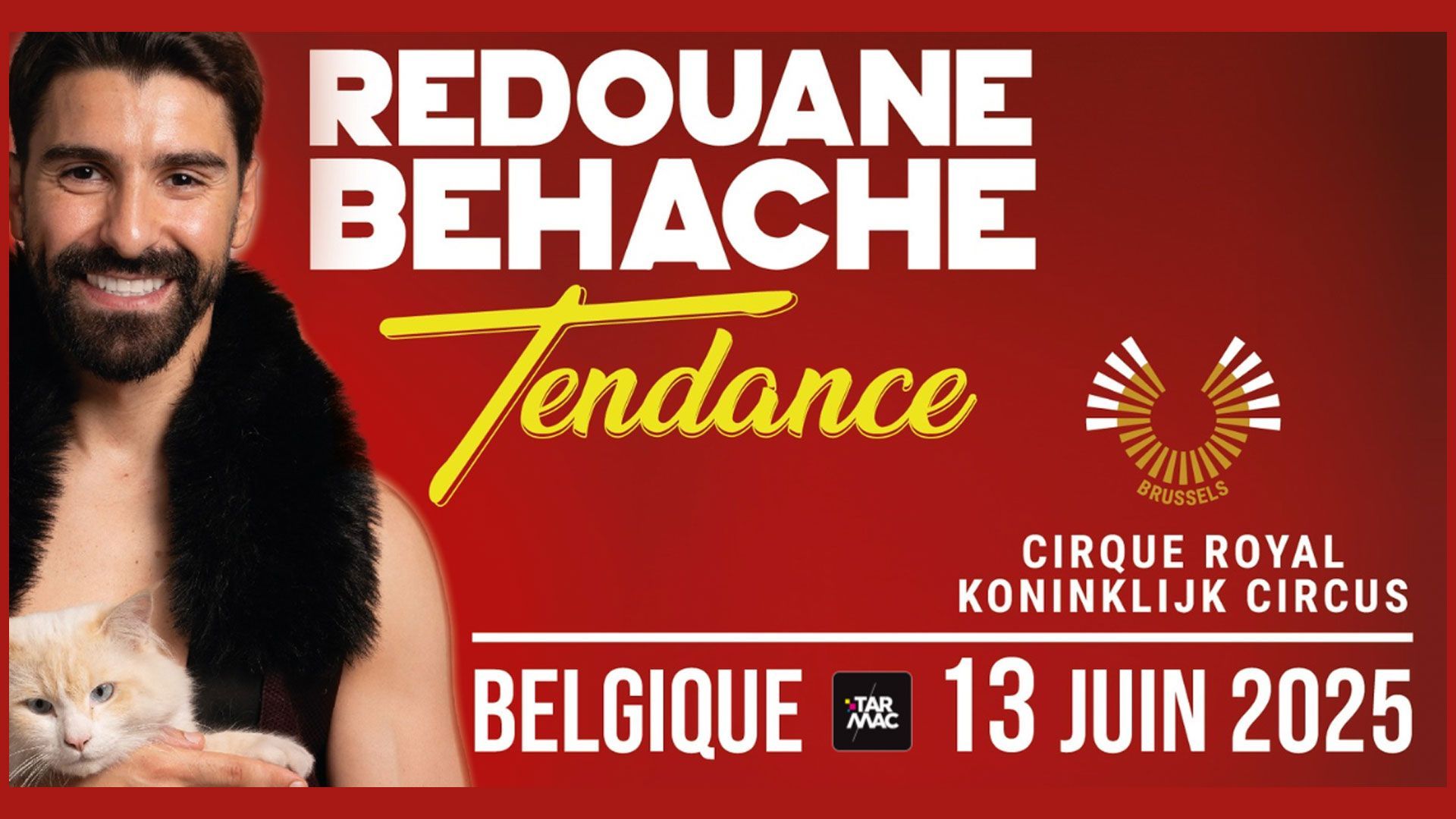 Redouane Behache sur la scène du Cirque Royal pour un show unique qui rassemble et qui touche ...