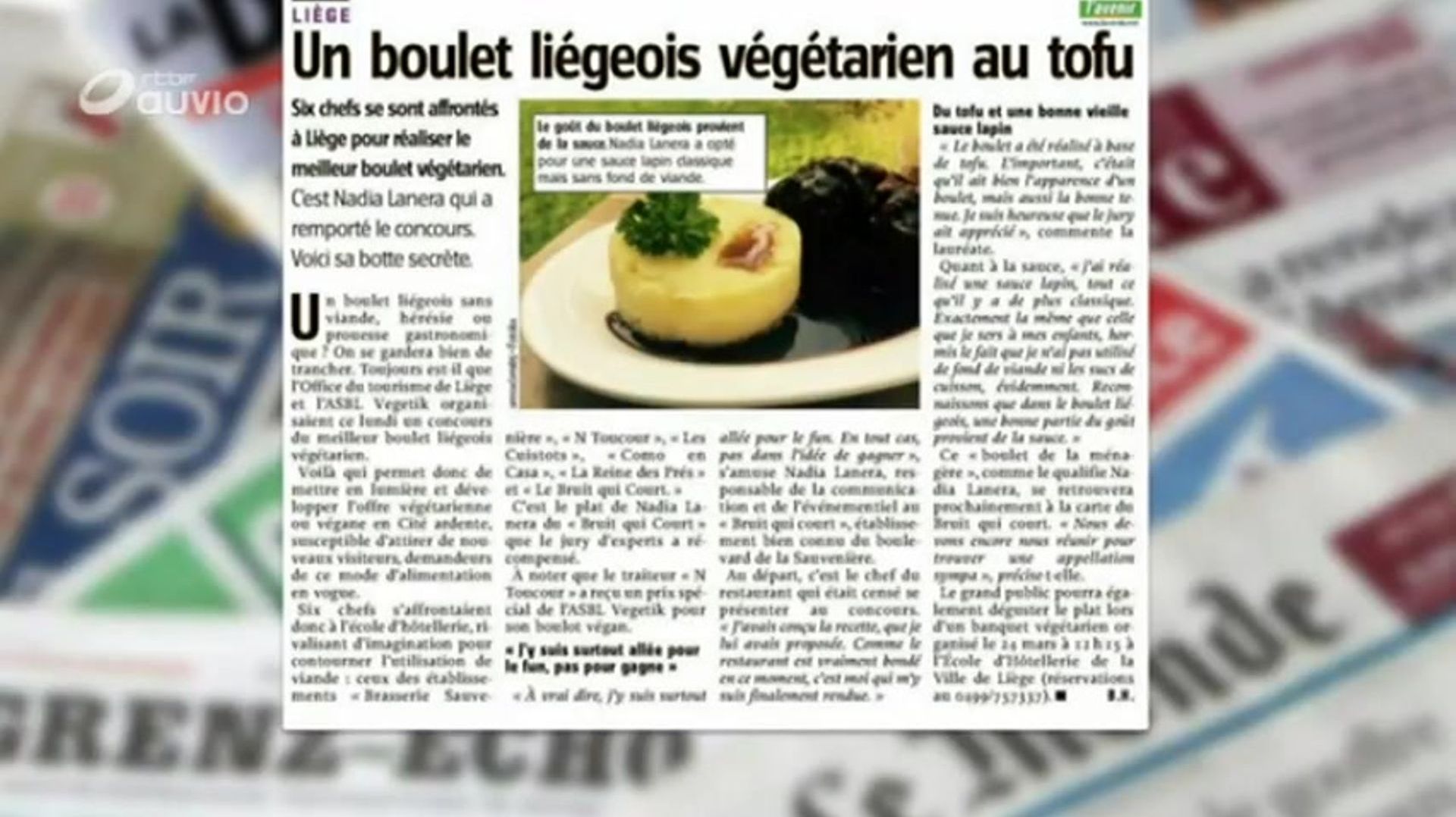 La Revue de Presse : un boulet liegeois végétarien au tofu, ça vous ...