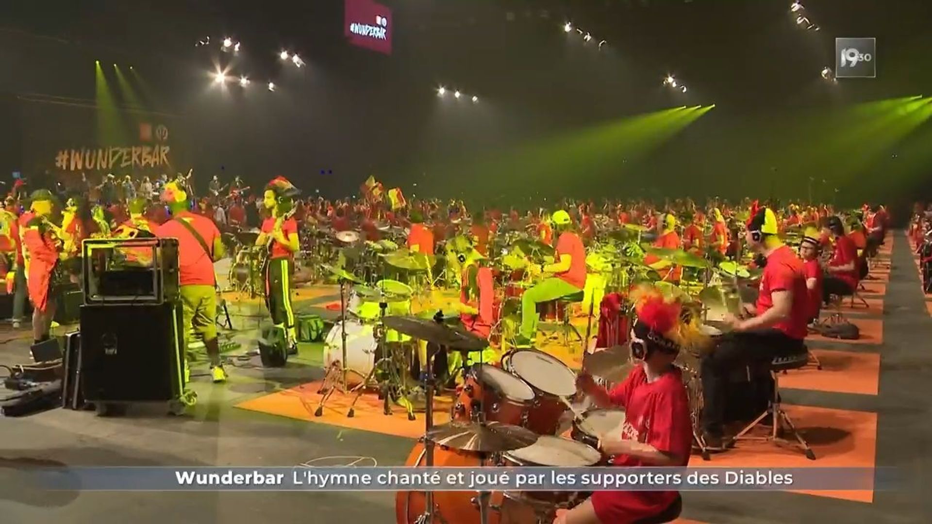 Bruxelles : 1500 supporters enregistrent 'Wunderbar', le nouvel hymne ...