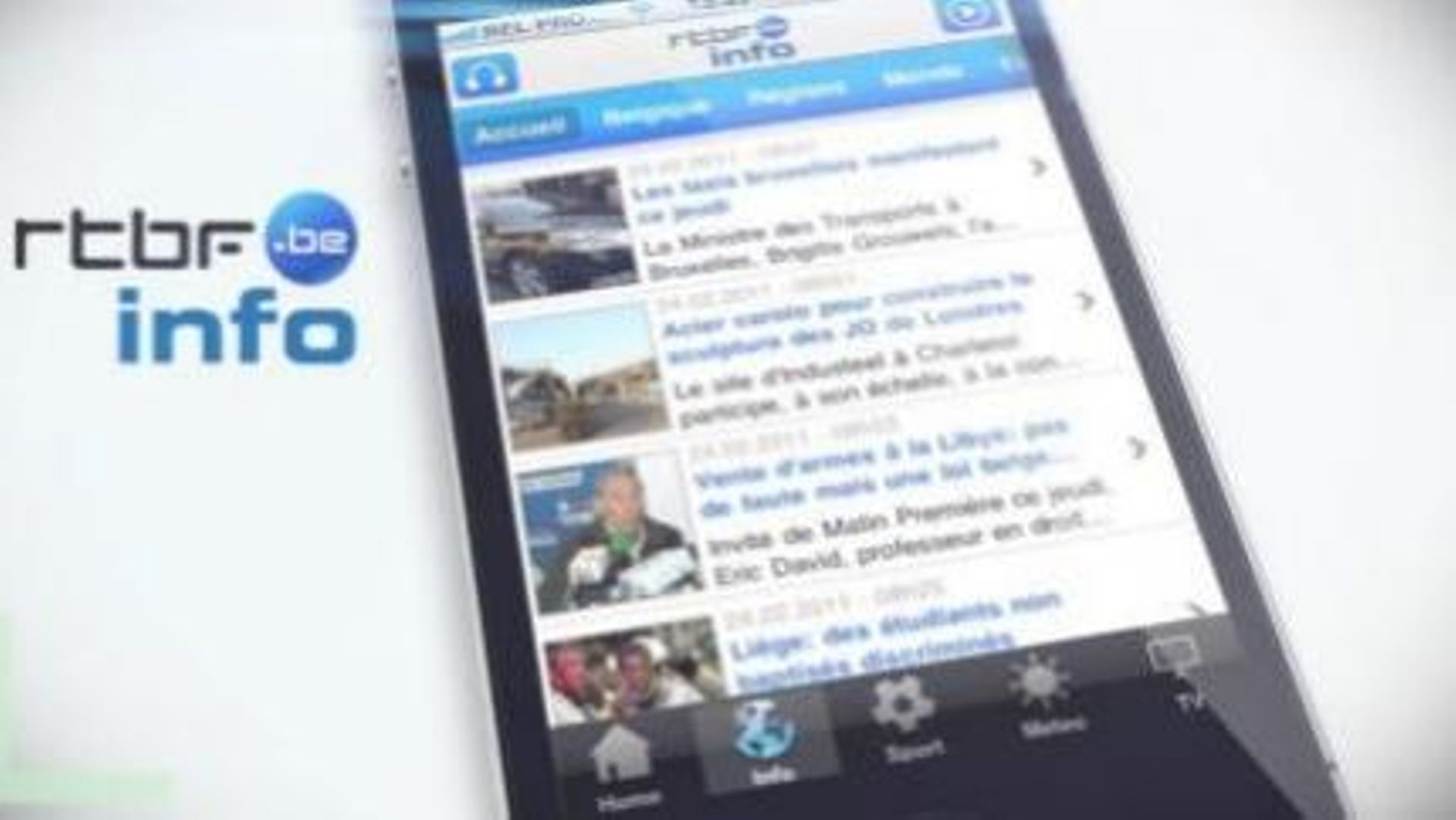 Toute l'info RTBF sur votre iPhone - RTBF Actus