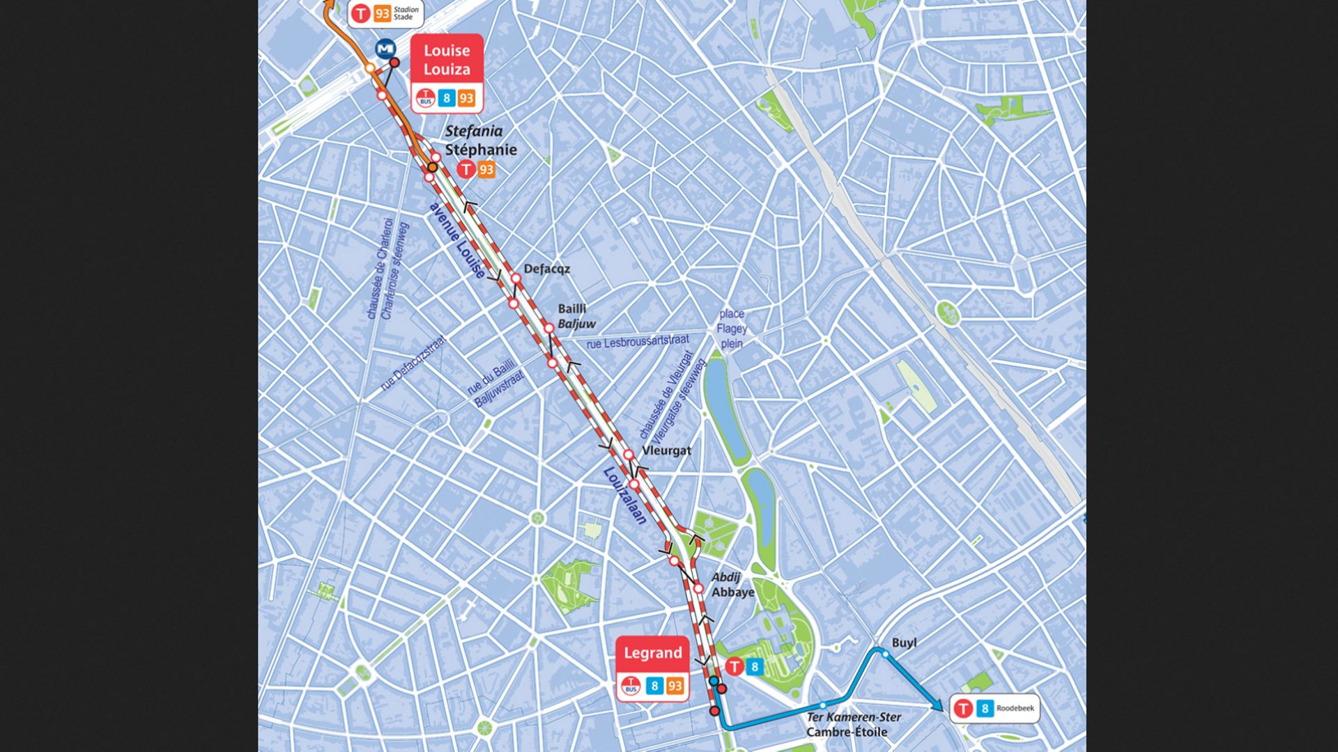 Du 14 au 25 août, les trams 8 et 93 seront interrompus sur l’avenue ...