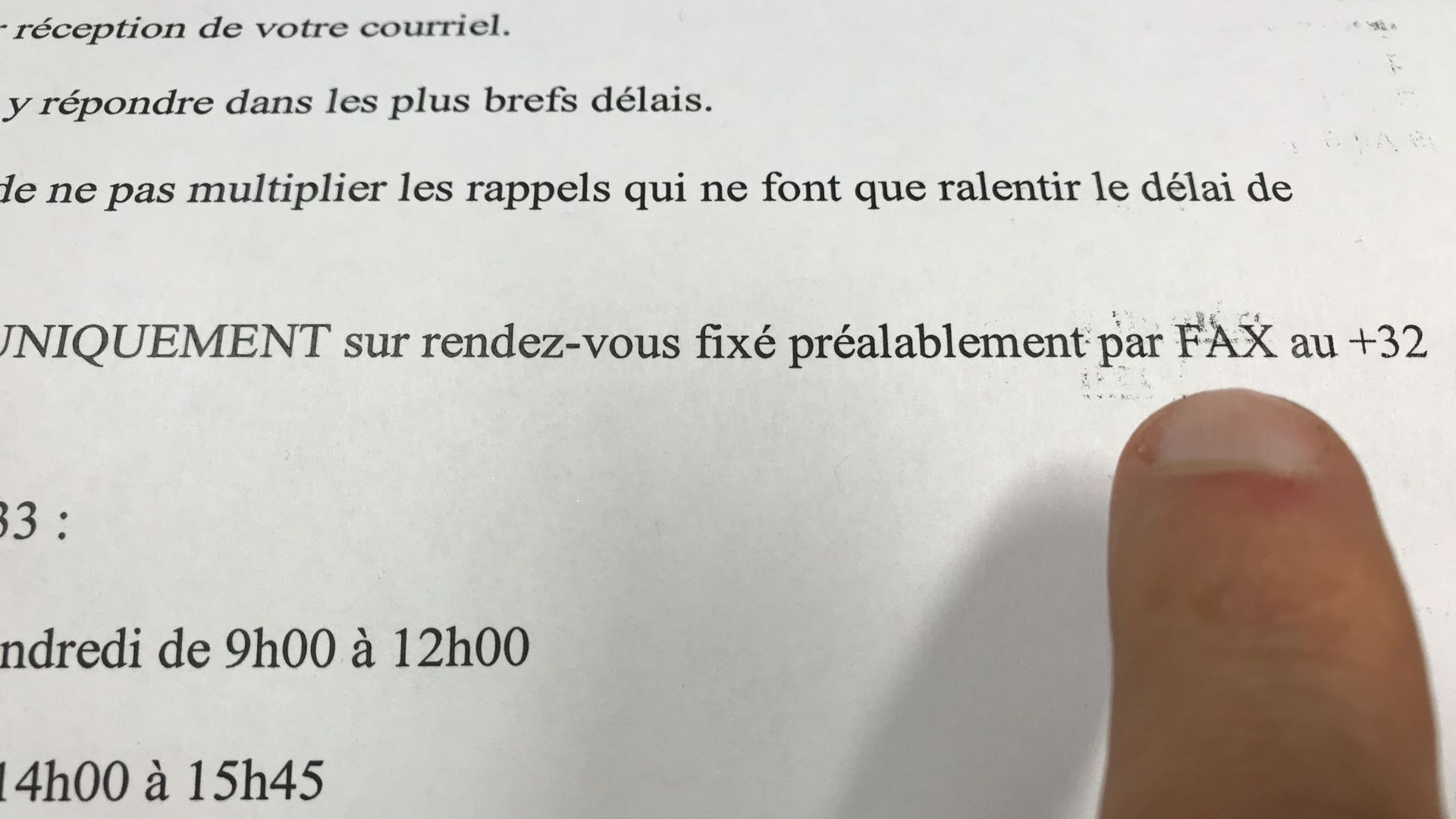 A Liège, la recette communale prend encore les rendez-vous par fax ...