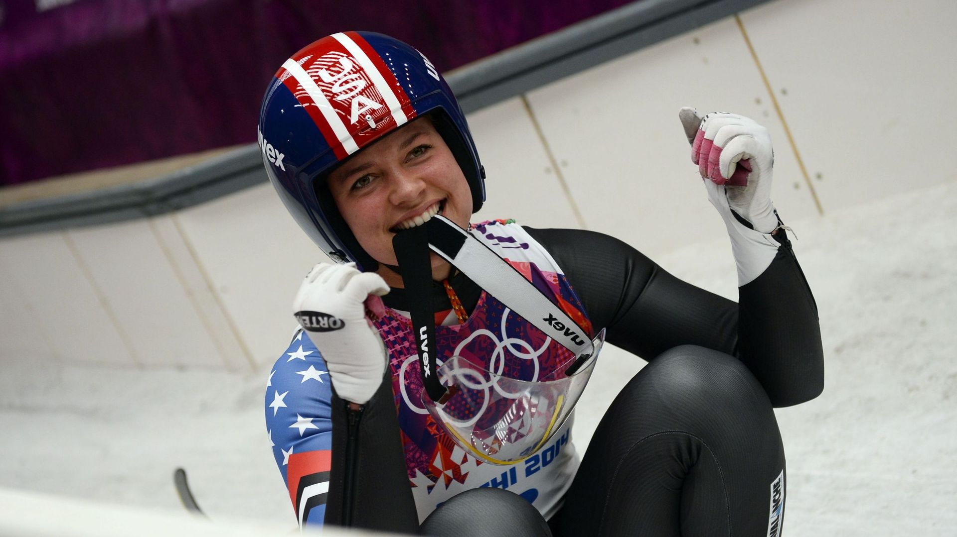 Kate Hansen a vu le loup à Sotchi...