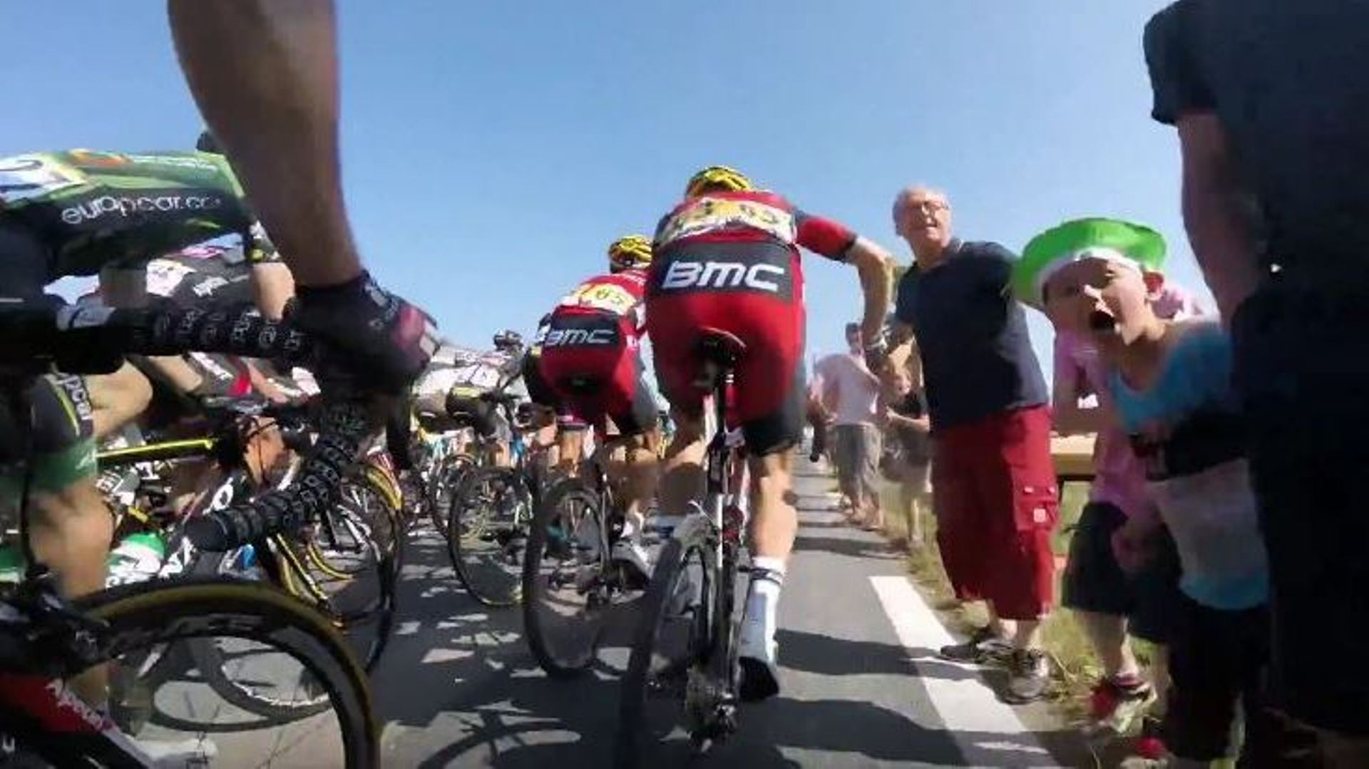 Le best of de la première semaine du Tour depuis l'intérieur du peloton ...