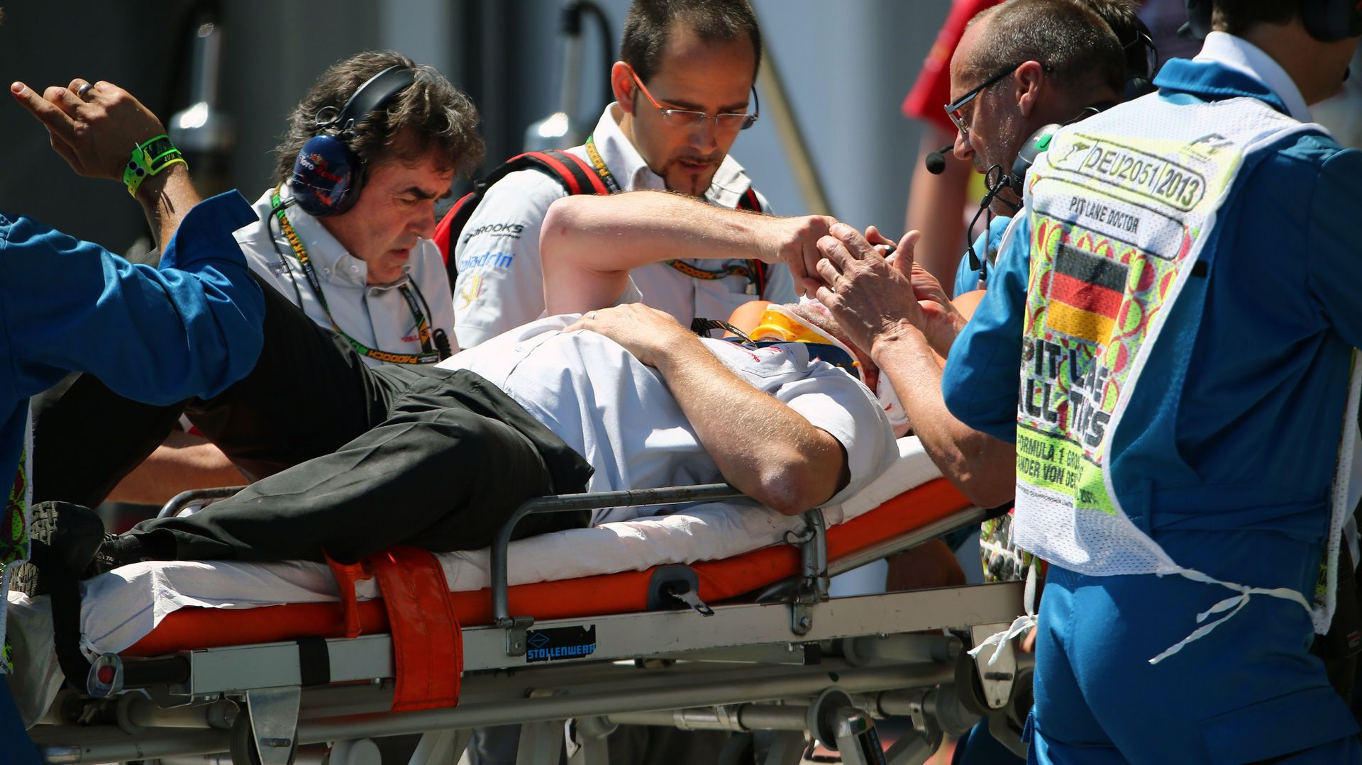 GP d'Allemagne: Commotion et fractures pour le caméraman - RTBF Actus