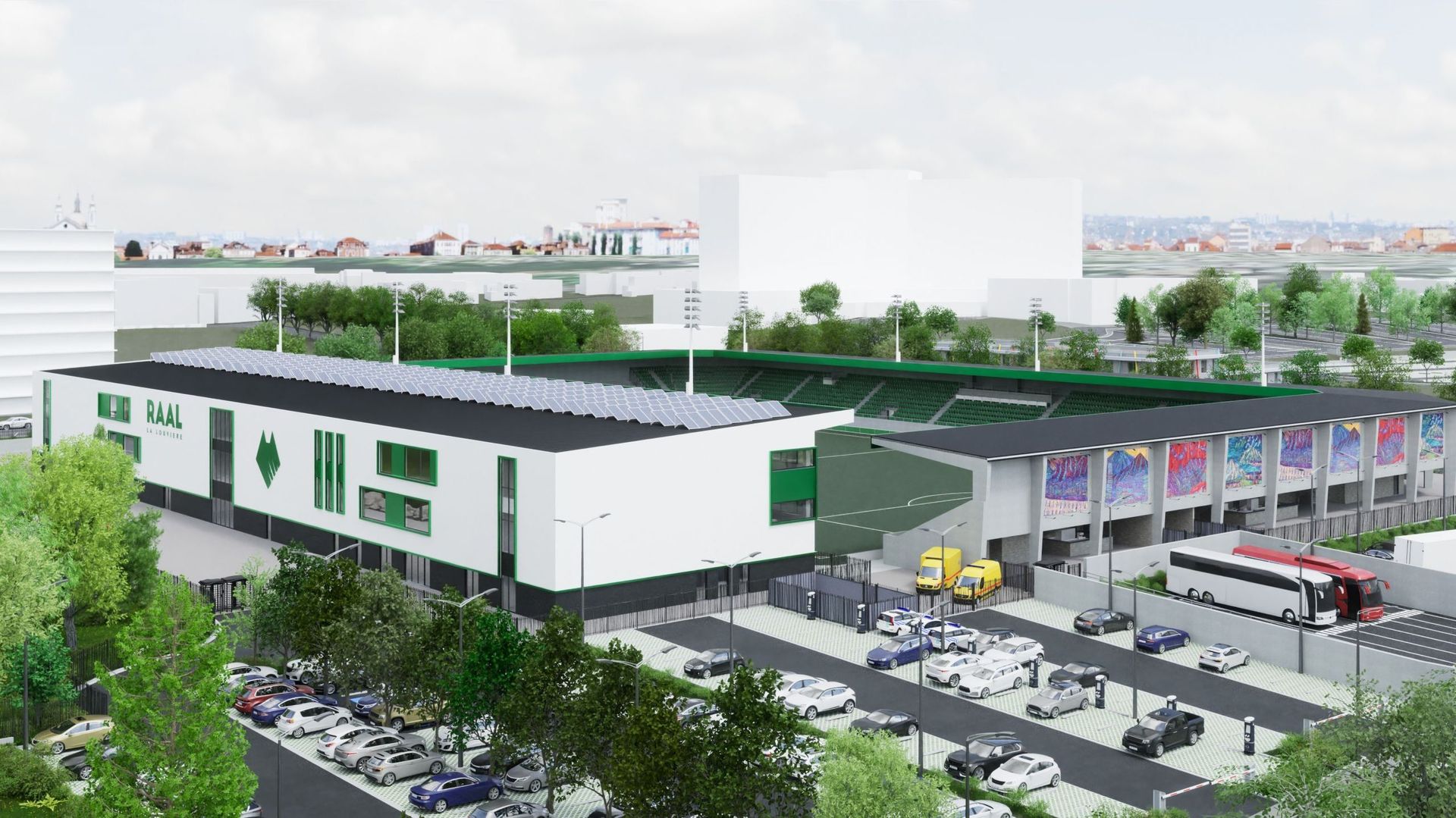 Football : Voici le futur stade de la RAAL à La Louvière - RTBF Actus