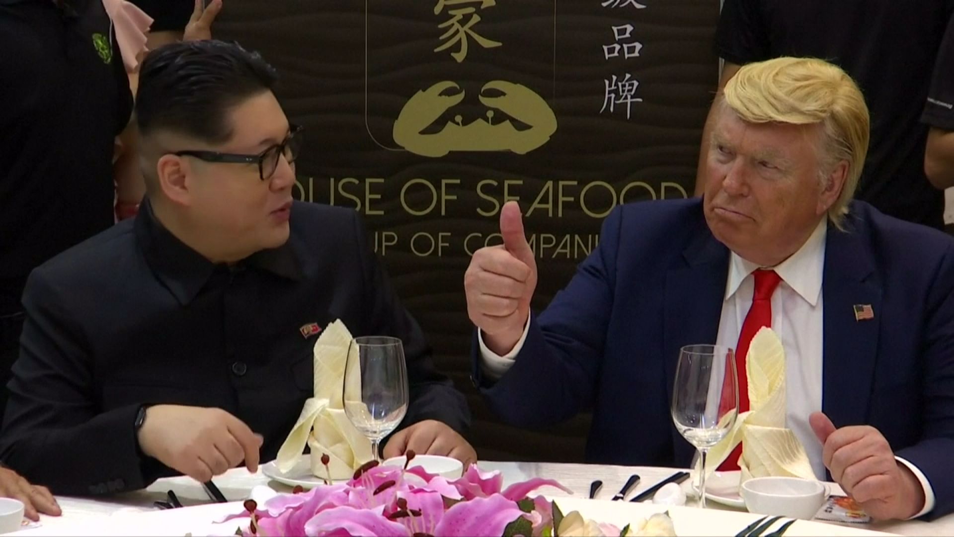 Les sosies de Donald Trump et de Kim Jong Un sont déjà à Singapour ...
