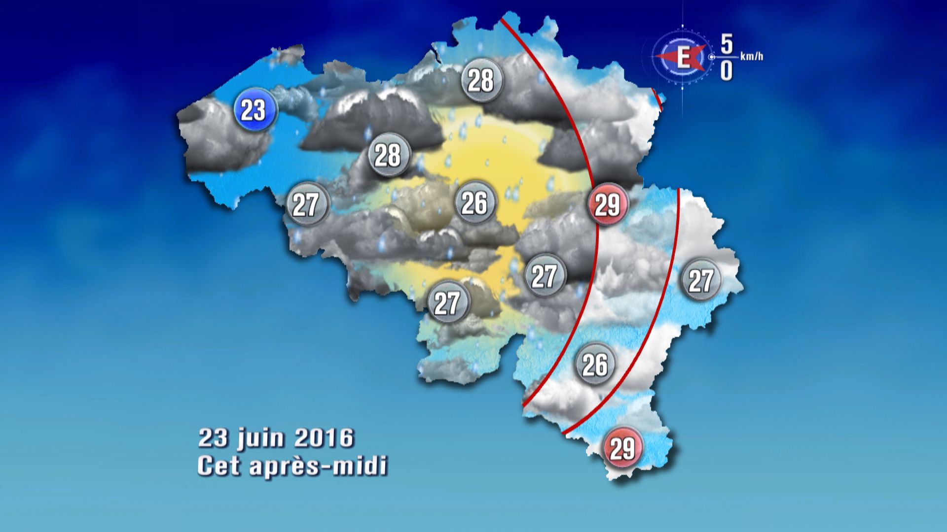 Météo: temps lourd et orageux, une partie du pays en alerte - rtbf.be