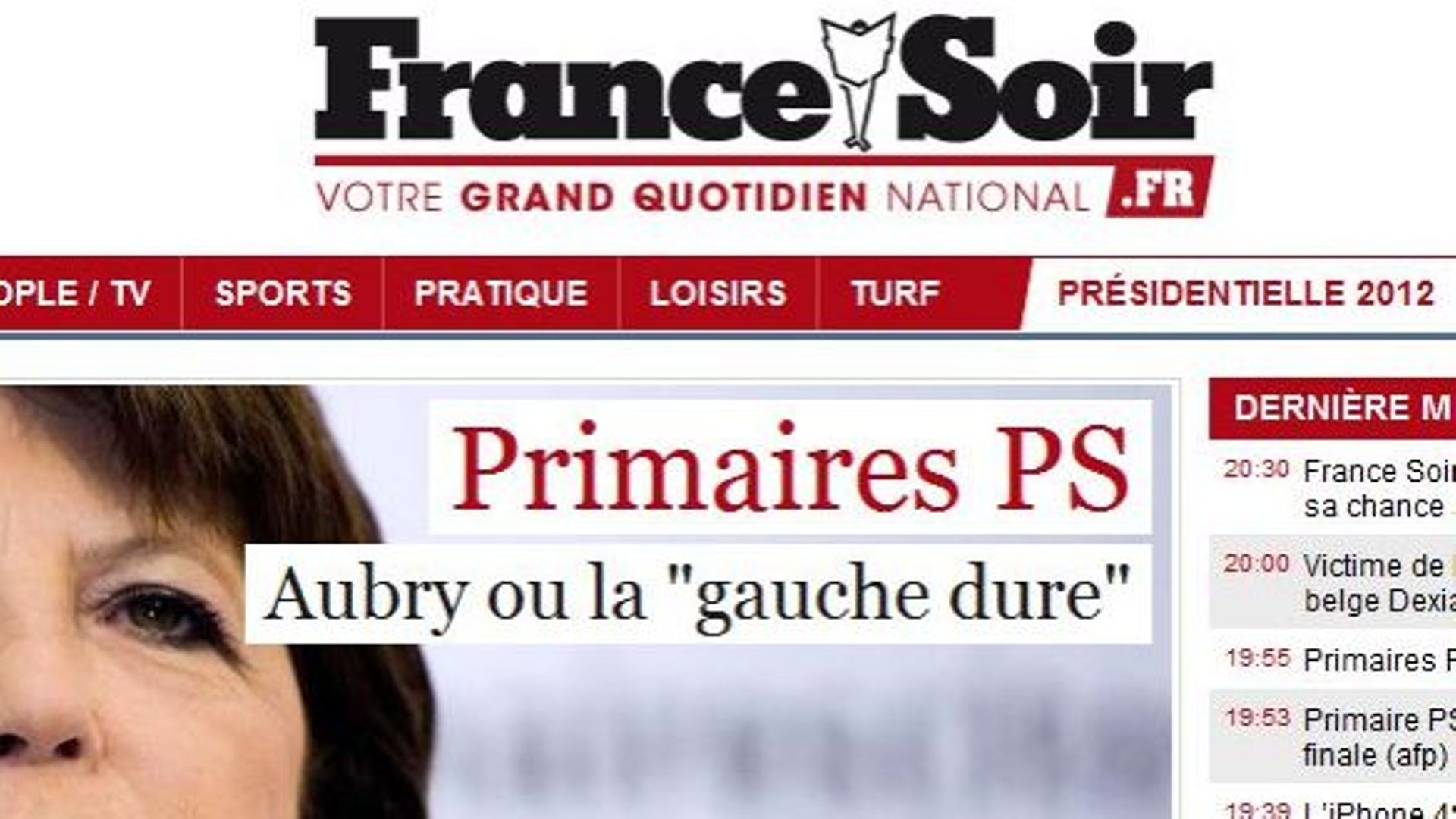 Le site FranceSoir retrouve provisoirement son statut de service de ...