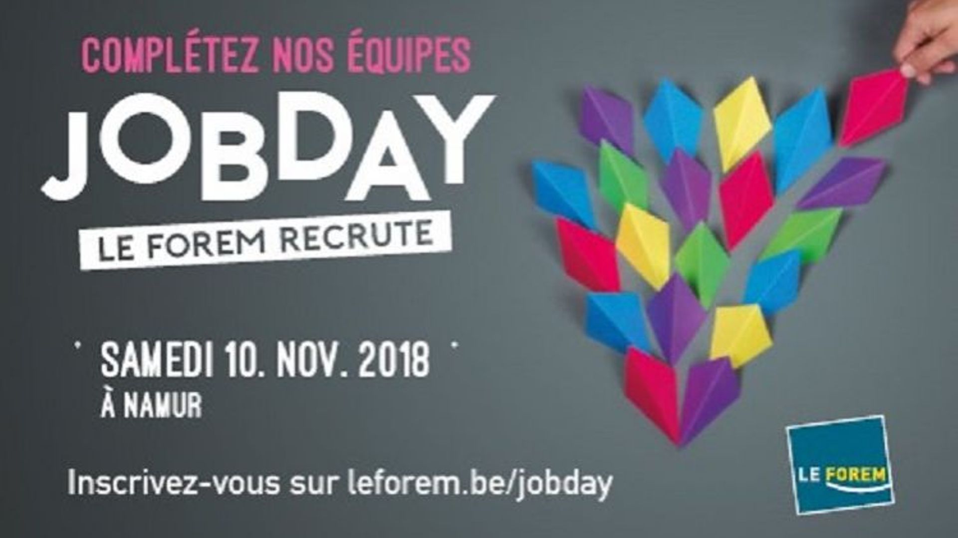 Le FOREM recrute et organise un 'job day' ! - RTBF Actus