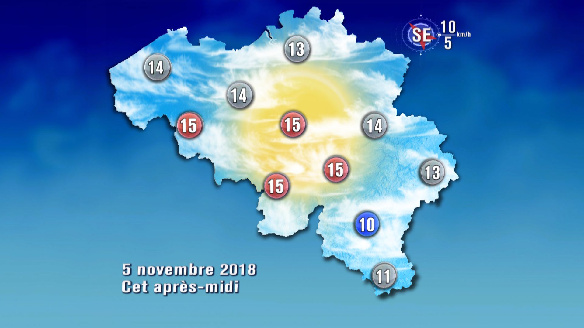 Météo de ce lundi : davantage de nuages que ces derniers jours - rtbf.be