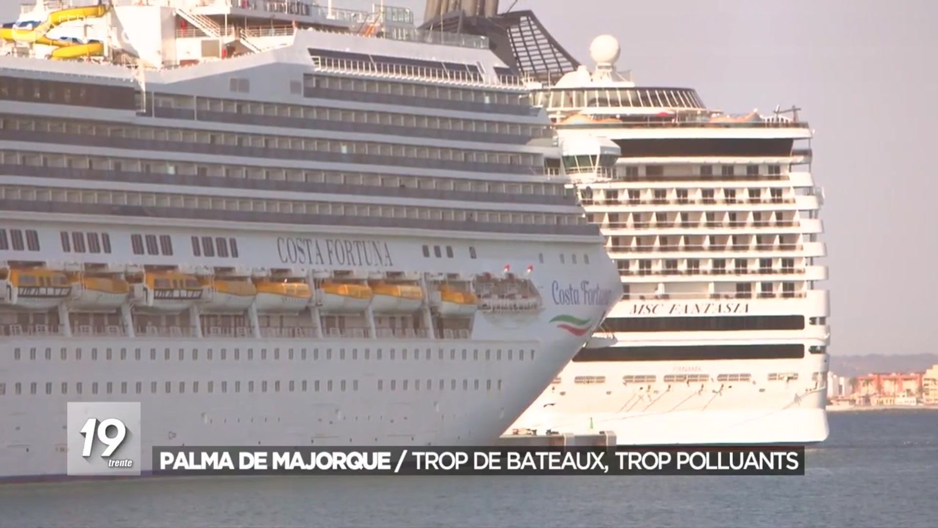 A Palma de Majorque, la pollution des bateaux de croisière devient ...