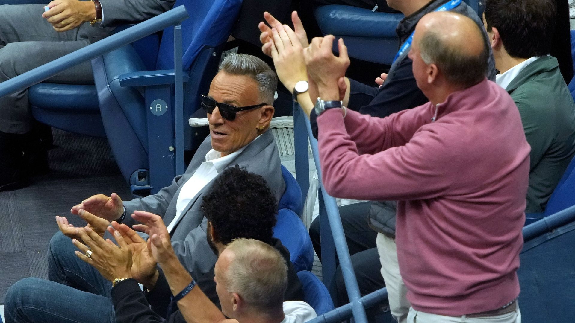 Bruce Springsteen et Donald Trump à quelques mètres l'un de l'autre à l ...