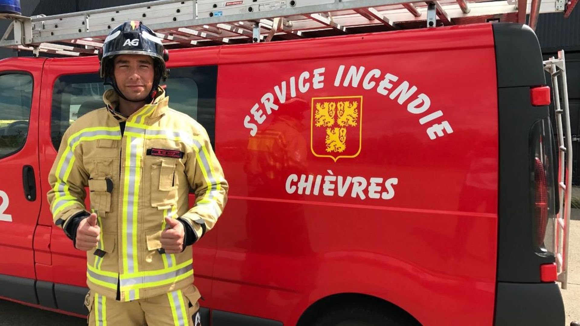 Un pompier de Chièvres à Los Angeles pour les World Fire Games - RTBF Actus