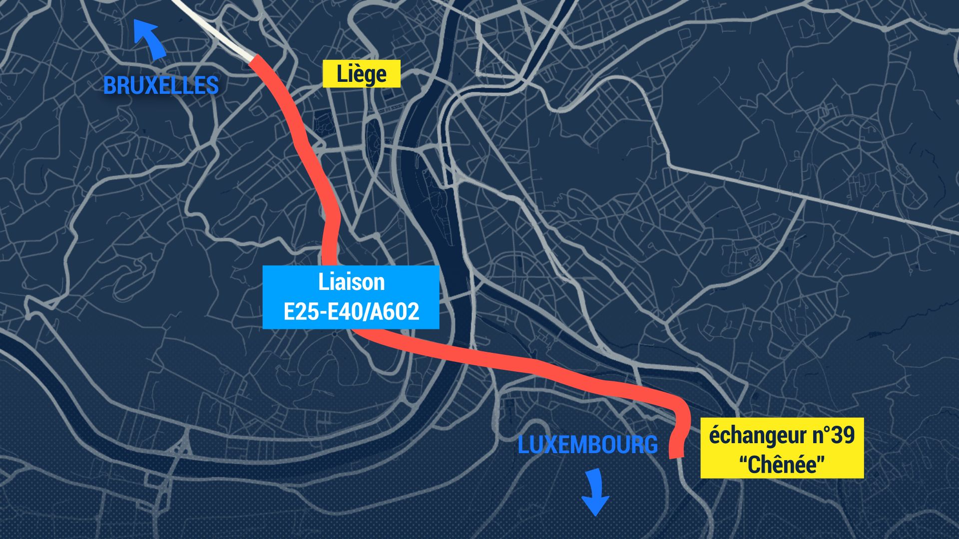 L’A602 à Liège sera fermée durant 4 nuits pour l’entretien trimestriel ...