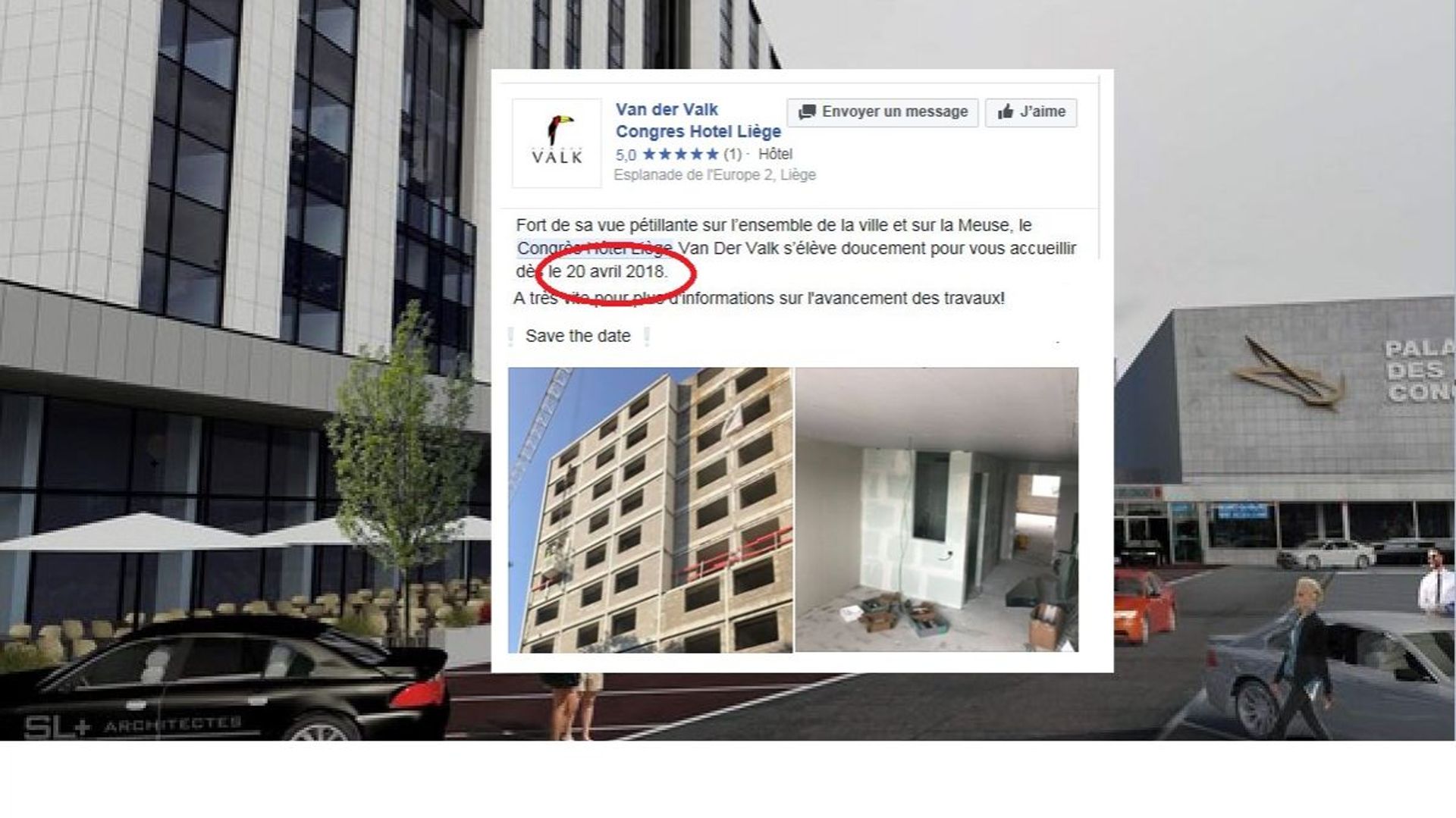 Liège: la phase de reconstruction de l'hôtel 'Holiday Inn' peut enfin ...