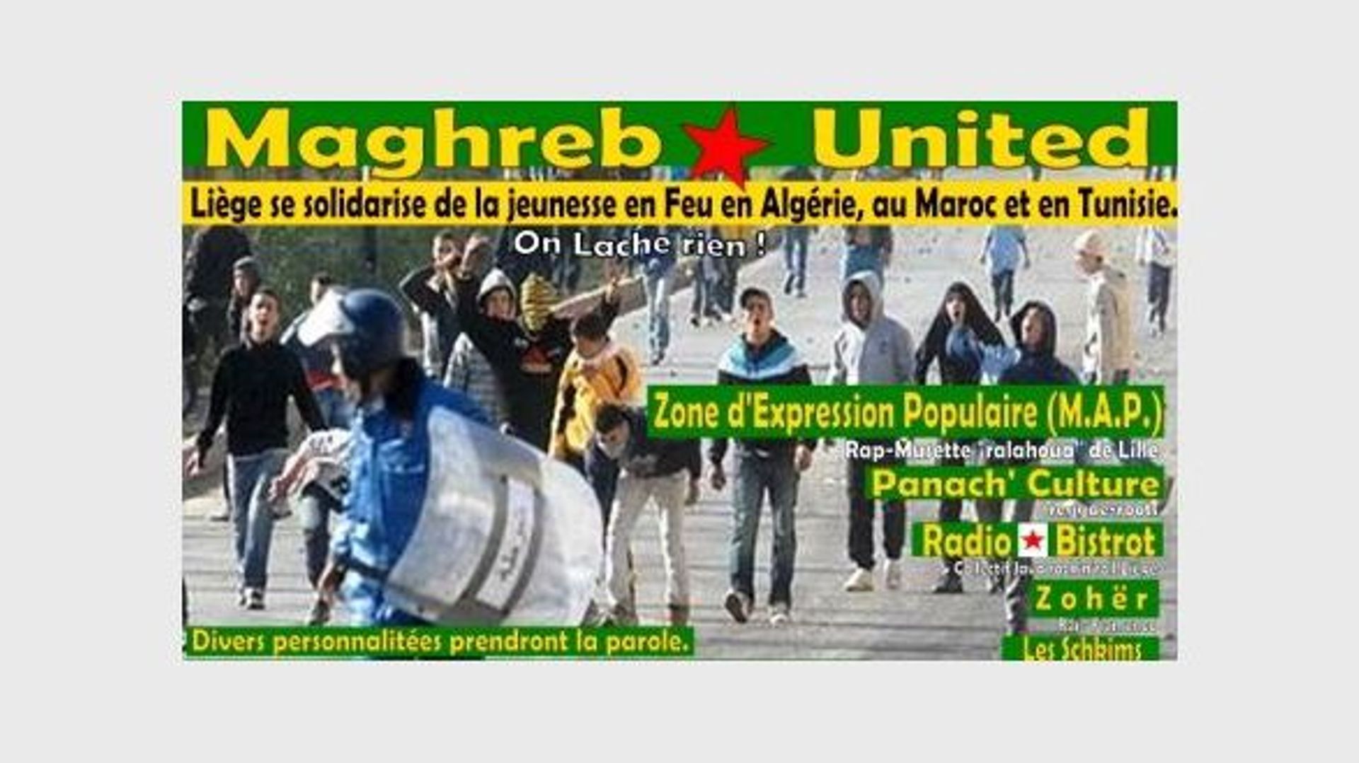 'Maghreb United - Liège se solidarise' - RTBF Actus