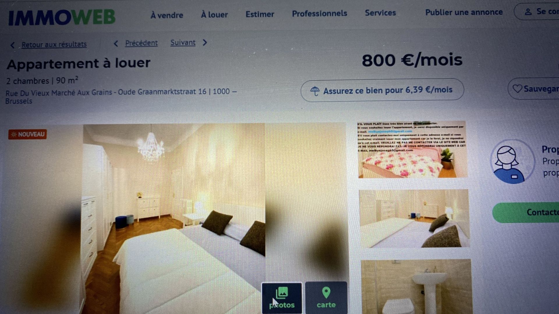 Gare aux fausses annonces immobilières - RTBF Actus