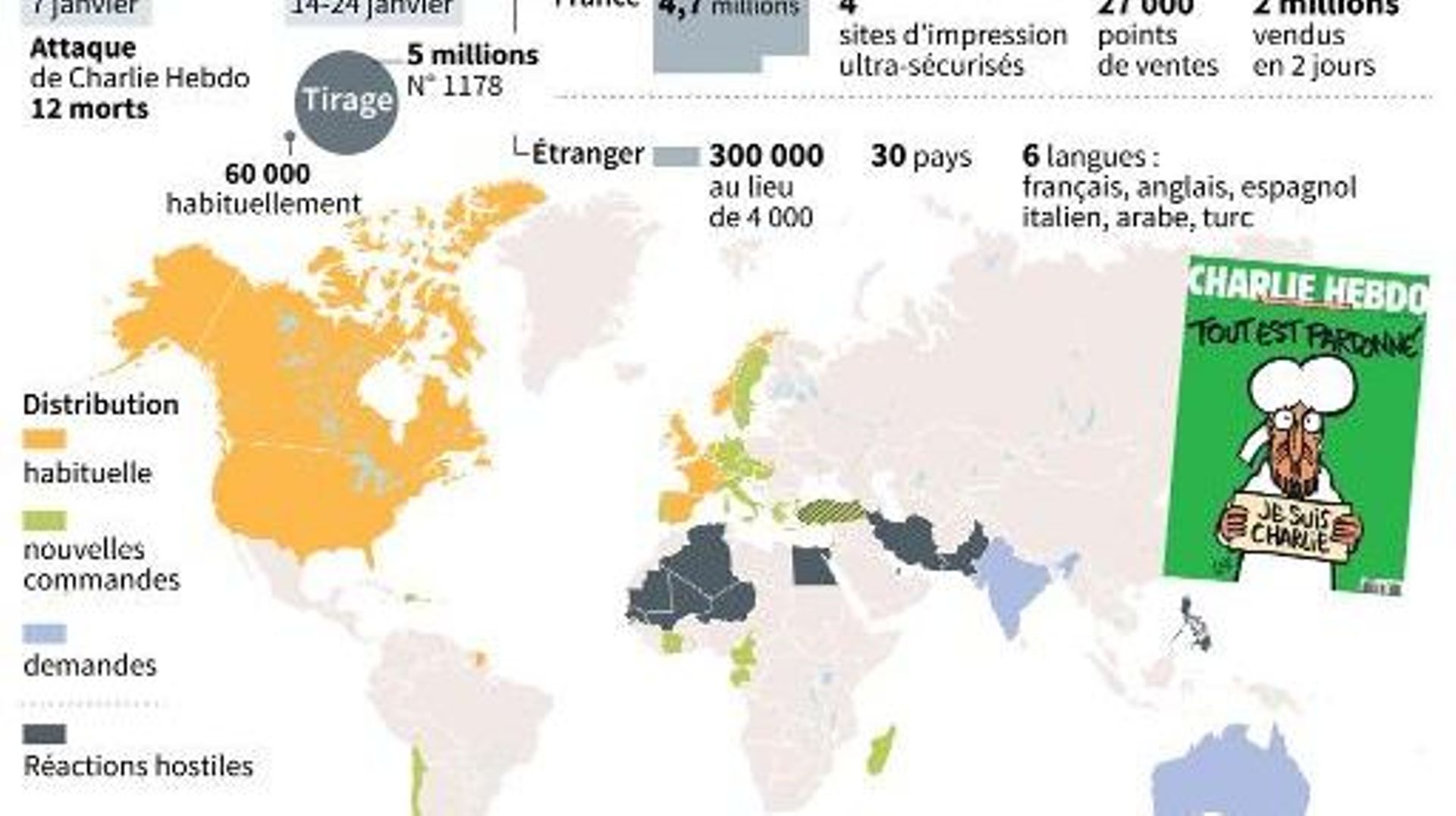Charlie Hebdo: manifestations anti-caricatures parfois violentes dans ...