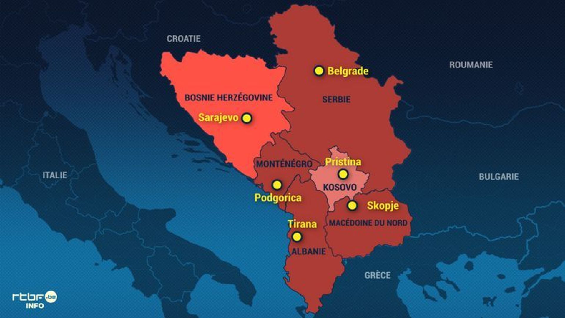 Les Balkans, témoins des tensions entre la Russie et l'Occident