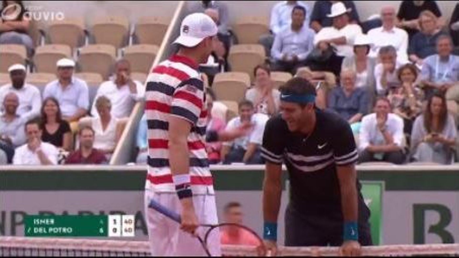 Quand les cogneurs Del Potro et Isner se marrent au filet - RTBF Actus