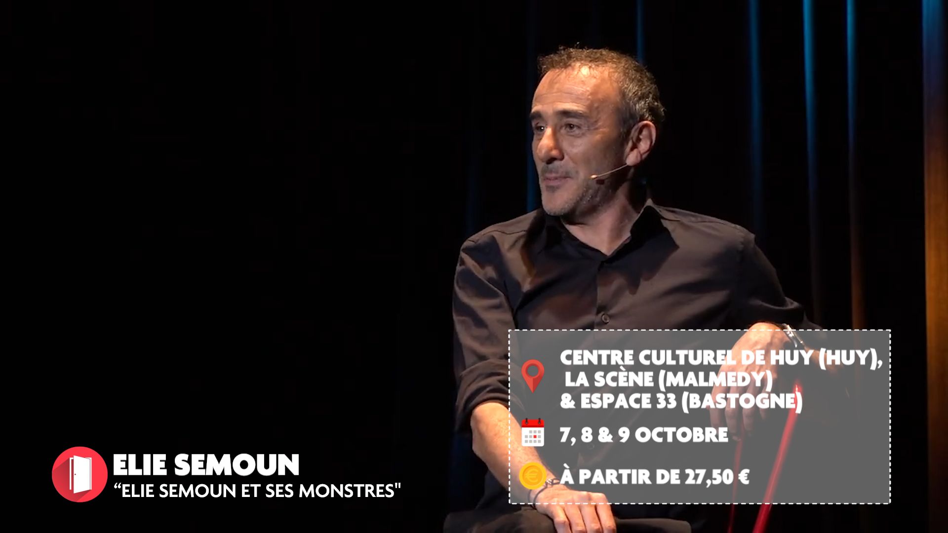 Le nouveau spectacle d’Elie Semoun : 'Elie et ses monstres'
