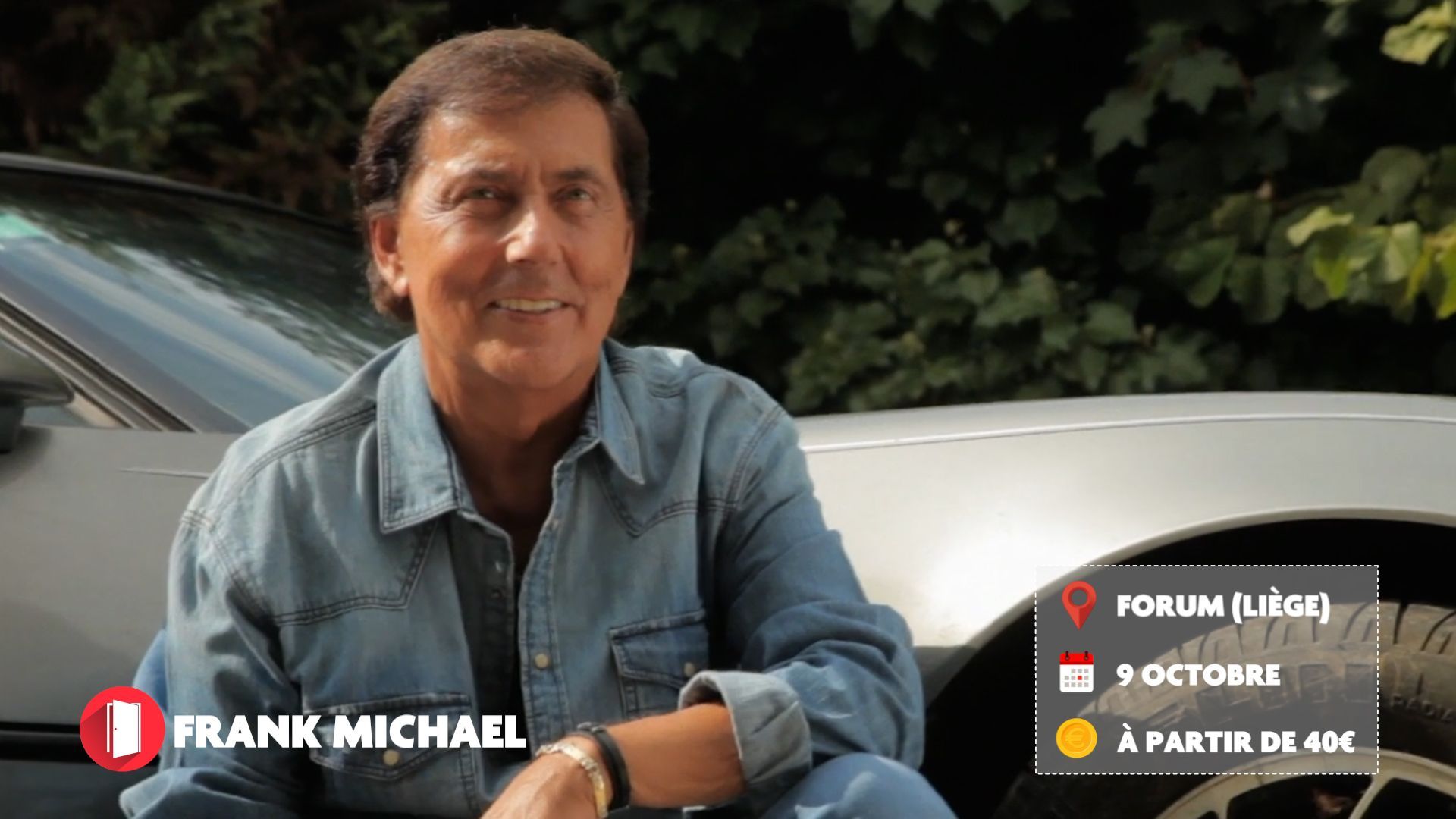 Frank Michael fera chavirer le cœur des liégeois ce 9 octobre - RTBF Actus