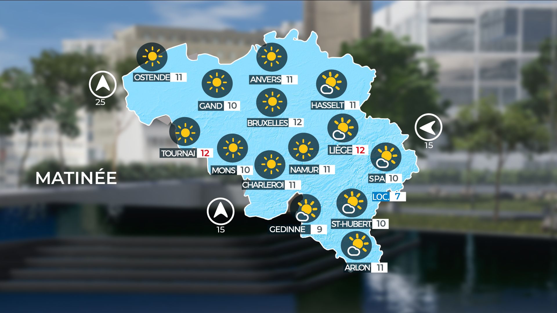 Météo en Belgique : un lundi sous le soleil avec des températures de ...