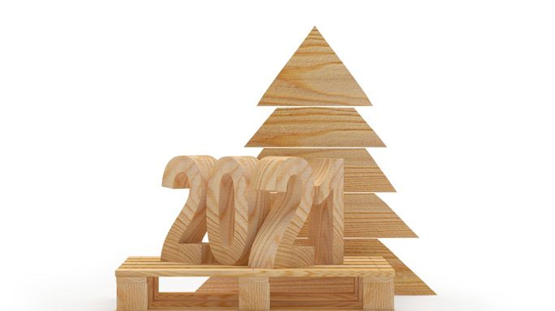 Christopher Perin propose des sapins en bois de palette dont les ...