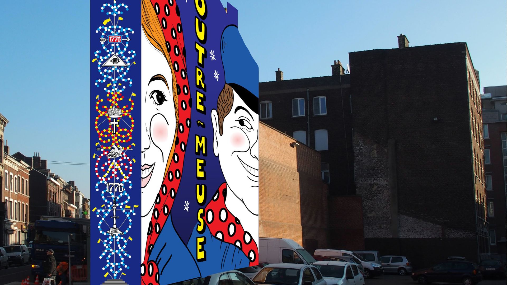 Outremeuse: une fresque murale pour célébrer la tradition du 15 août ...