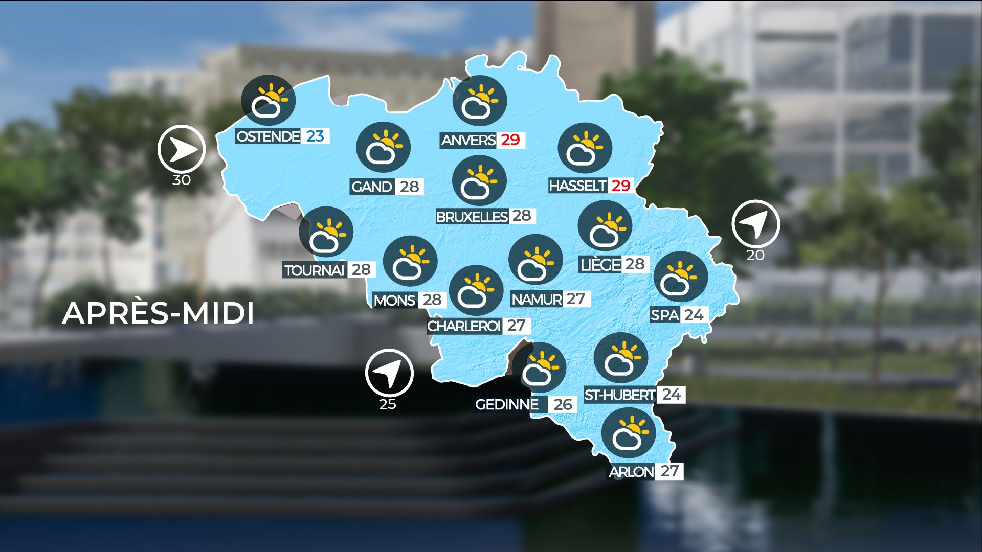 Météo en Belgique : une journée lumineuse pour ce mardi, temps lourd en ...