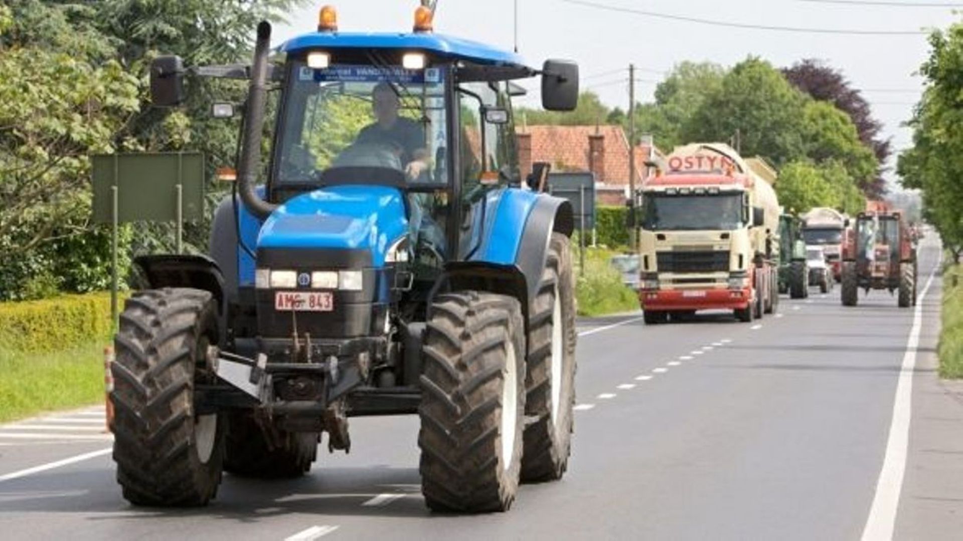 Des tracteurs dans toute la Belgique