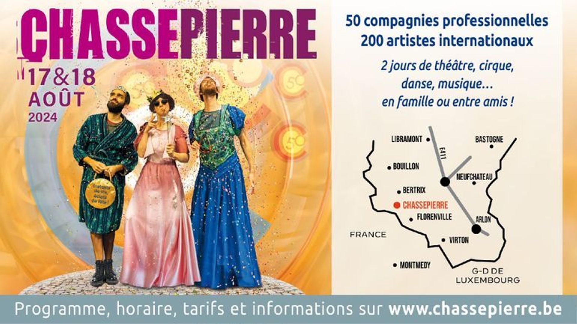 Le Festival des Arts de la rue à Chassepierre fête son 50e anniversaire ...