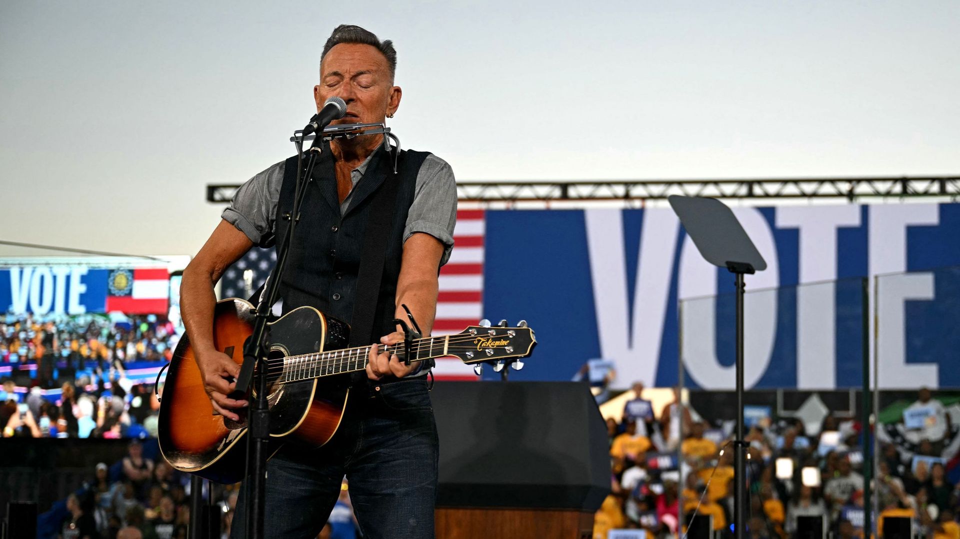 Bruce Springsteen chante en soutien de Kamala Harris : 'Je veux un ...
