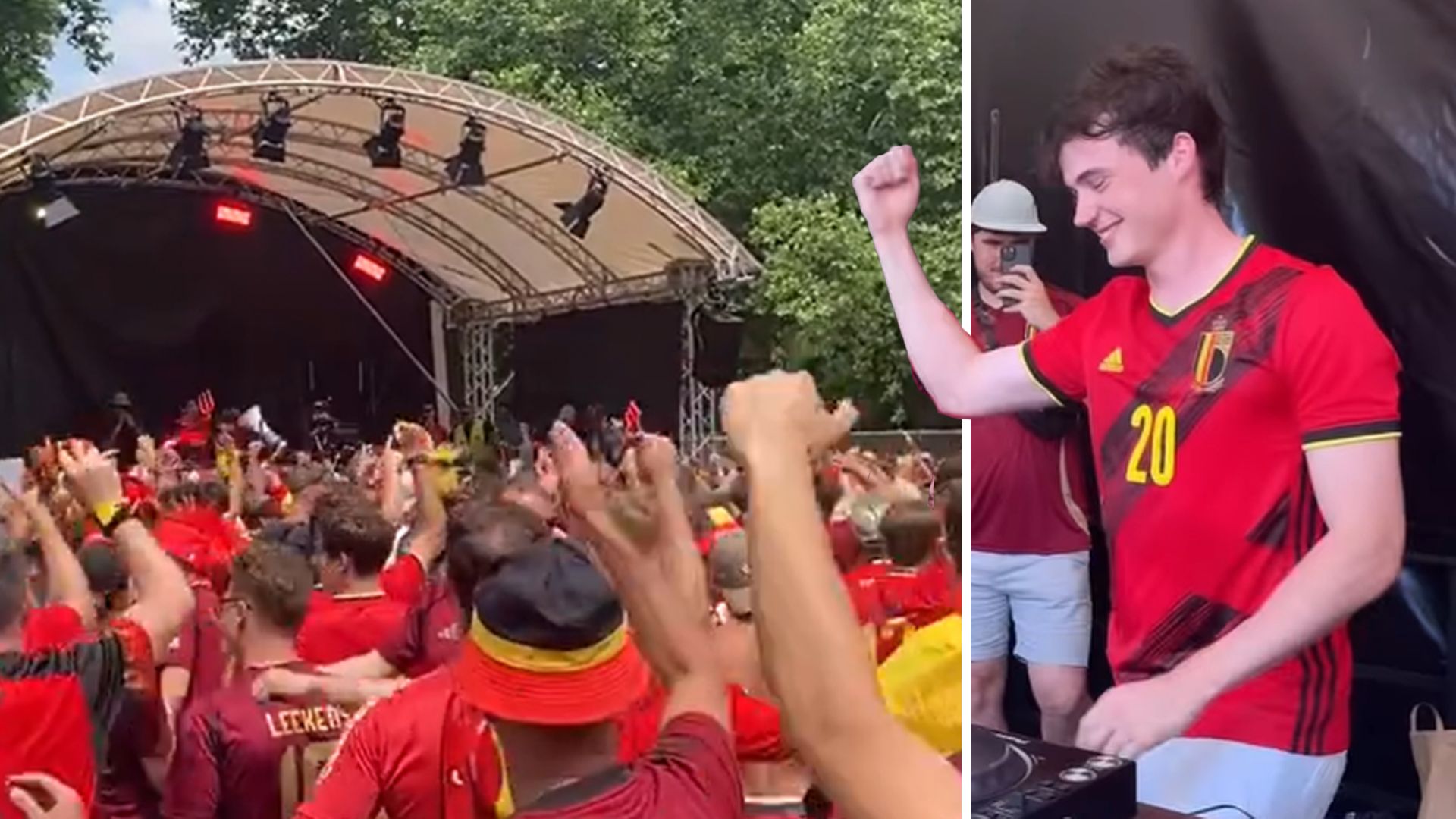 Henri PFR a mis le feu à la fan zone de Stuttgart avant le match des ...