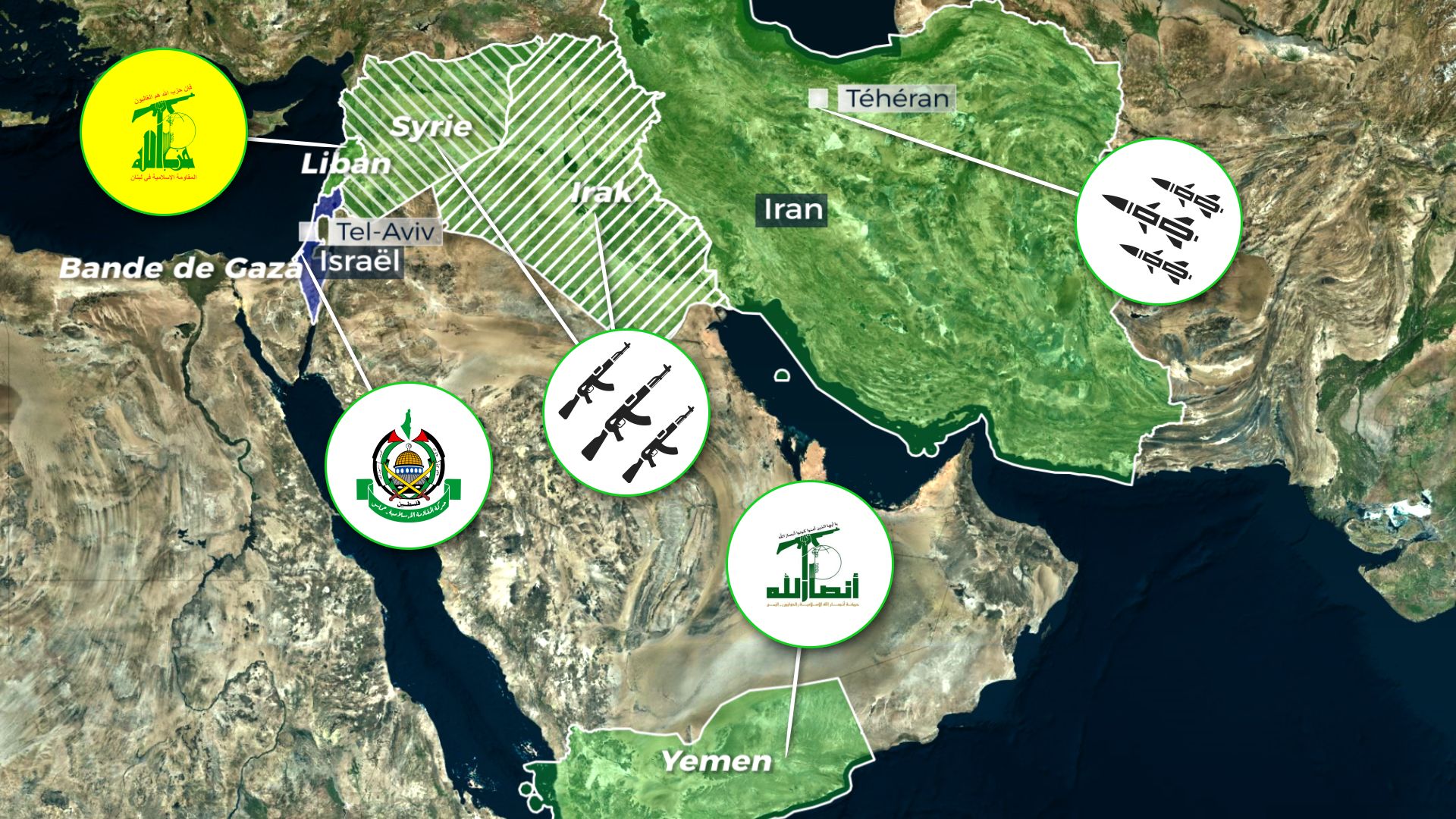 Un jour, une carte : l’'Axe de Résistance' ou la guerre par procuration ...