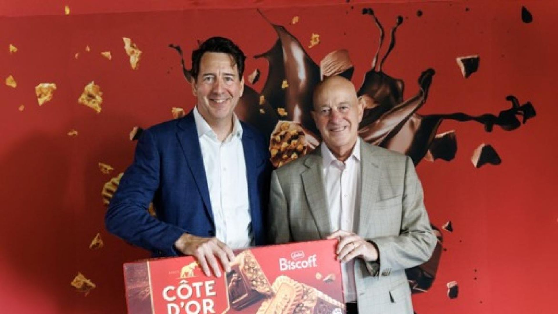 Jan Boone (Lotus Bakeries) et Dirk Van de Put (Mondelez International ...