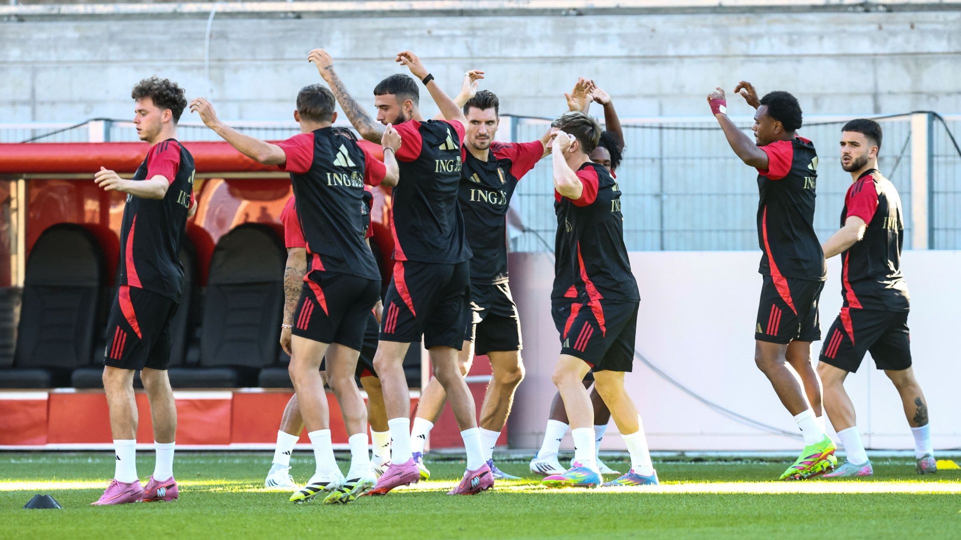 Diables Rouges : un seul absent au dernier entrainement avant ...