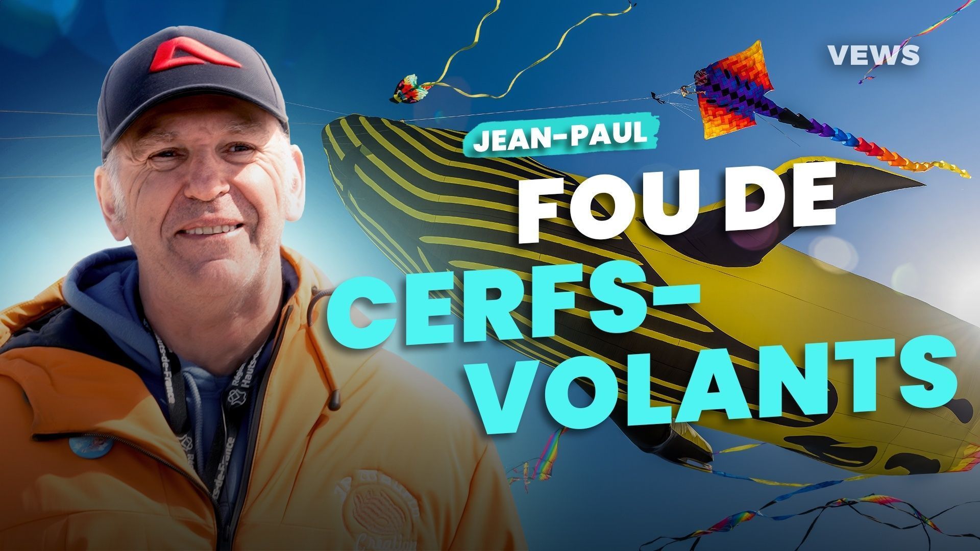 Jean-Paul, cervoliste XXL : 'Je fais tous mes cerfs-volants moi-même ...