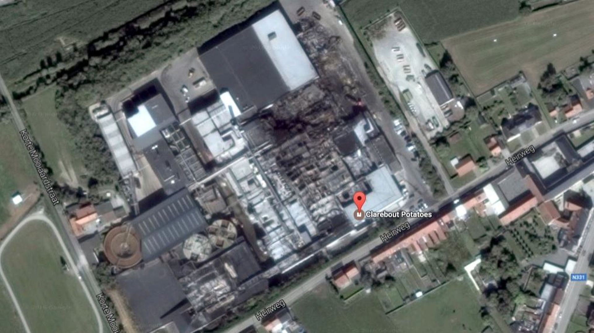 Comines: début d'incendie chez Clarebout Potatoes - RTBF Actus