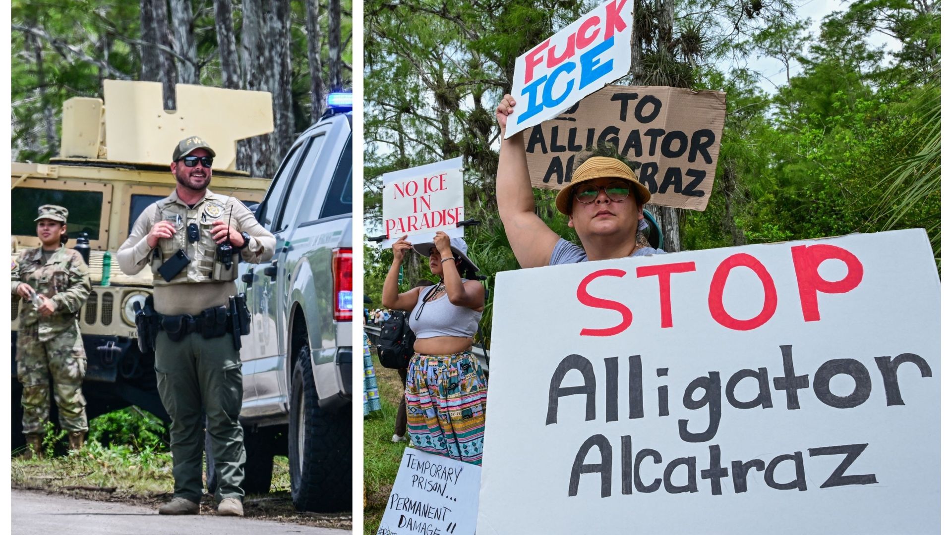 Etats-Unis : 'Alcatraz des alligators', le projet fou de Trump pour ...