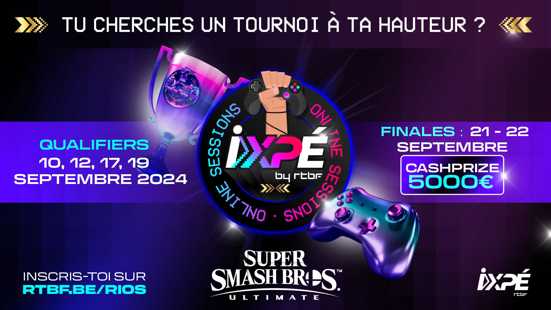 Esport : RTBF iXPé annonce son tournoi phare sur Super Smash Bros. Ultimate - RTBF Actus
