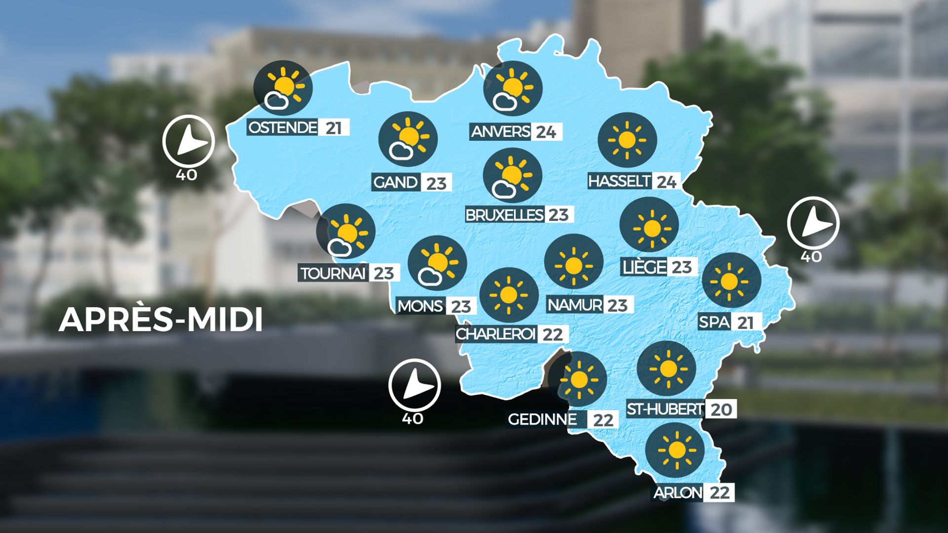 Météo en Belgique : un mercredi ensoleillé, doux et un peu venteux en ...