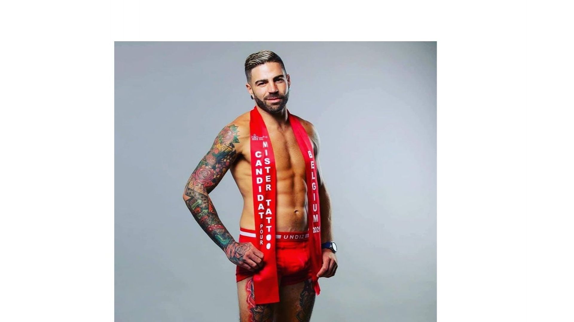 Kevin Marot, Mister Tattoo Belgium 2021 ! - RTBF Actus