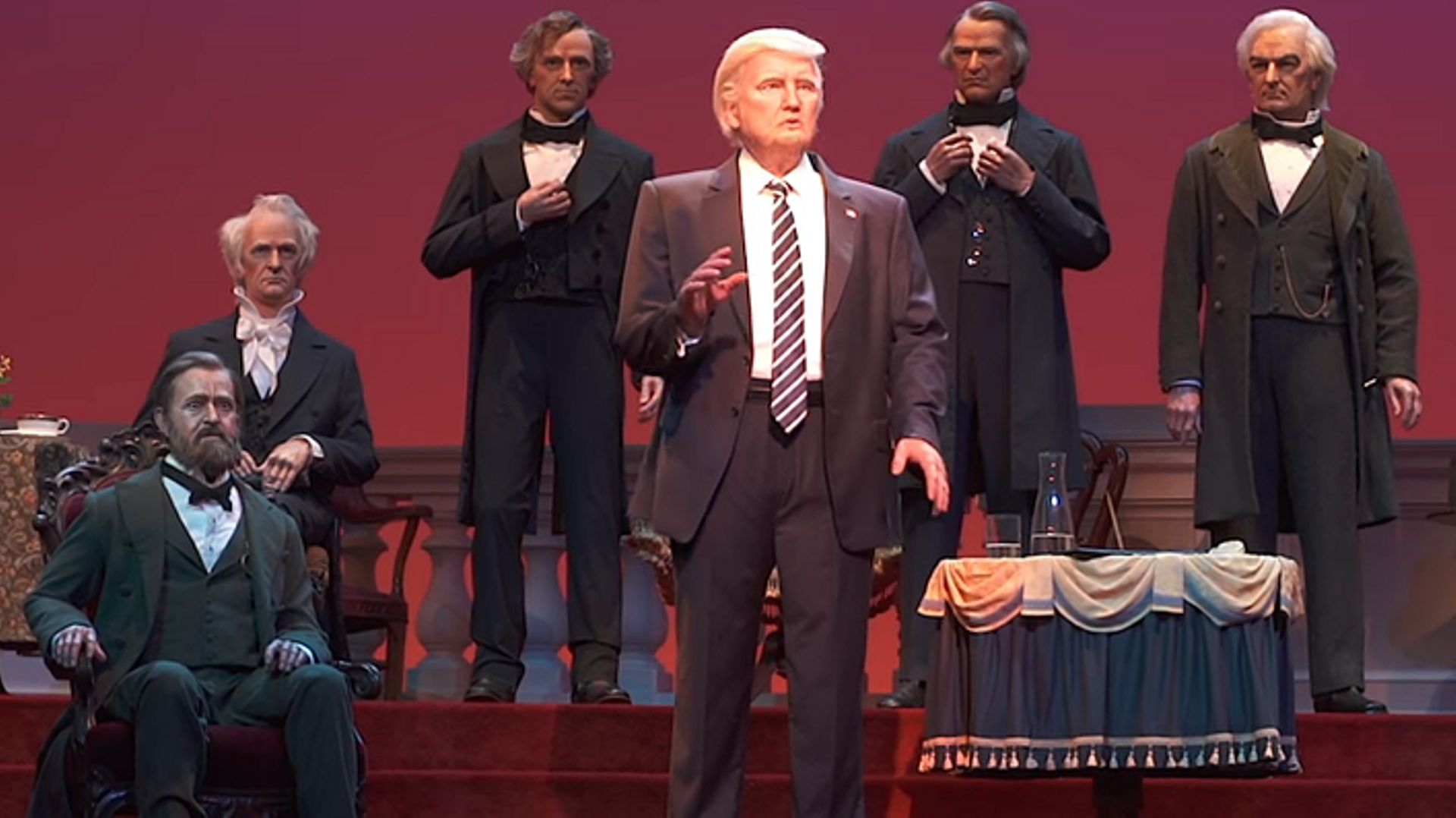 Étrange… La version cyborg de Donald Trump fait son entrée à Disney ...