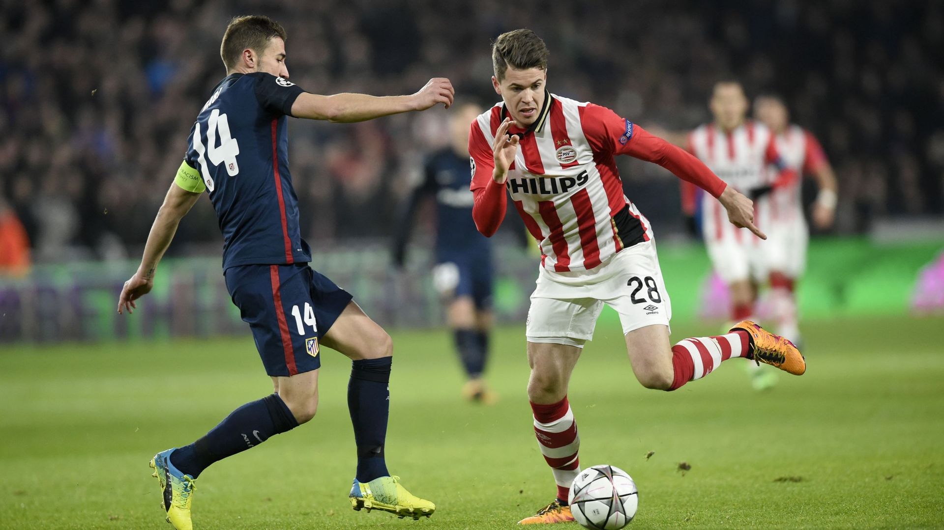 A dix, le PSV résiste à l'Atletico, Lestienne rejoue - RTBF Actus