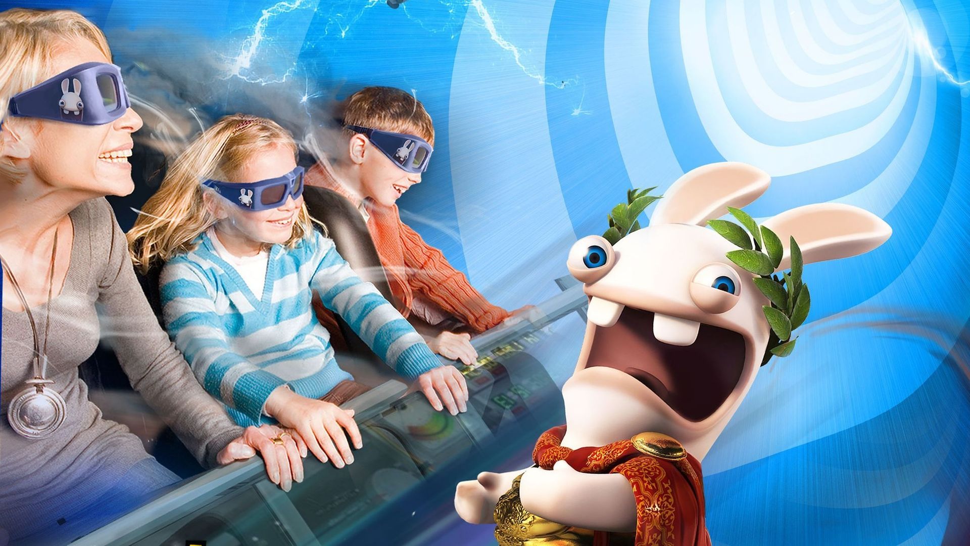 Les Lapins Crétins à l'assaut du Futuroscope - RTBF Actus