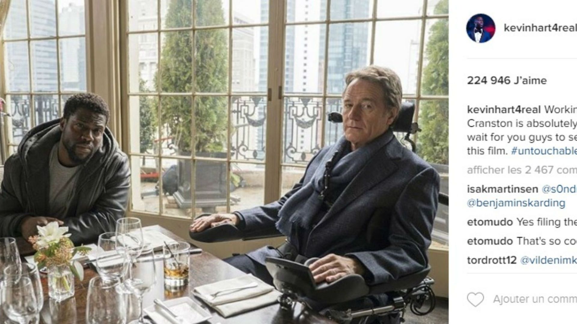 Kevin Hart dévoile la première photo du remake américain de ...