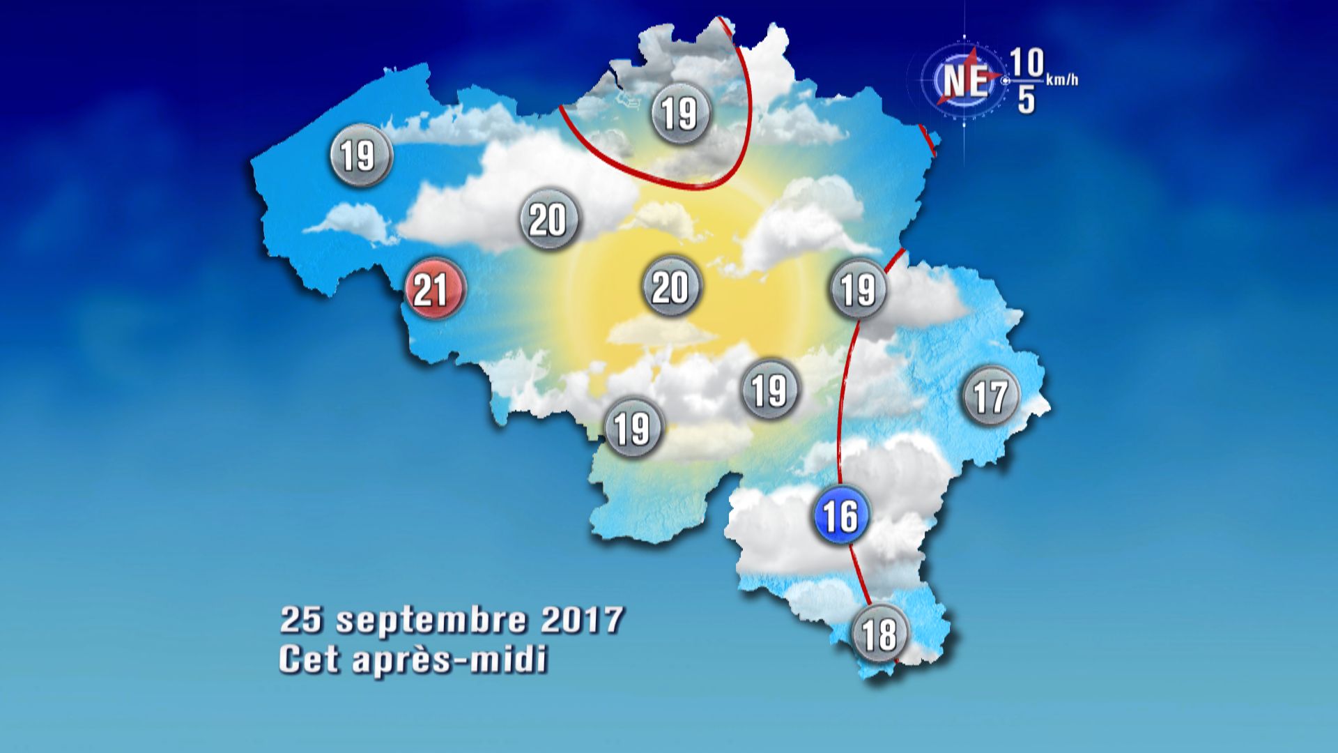 Météo de ce lundi : encore bien agréable - rtbf.be